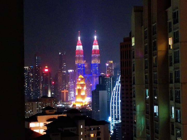 Klcc Titiwangsa Near Lrt Mrt2 Hkl Twin Tower View - Setapak