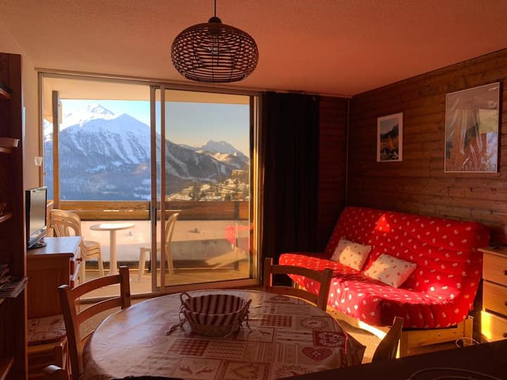 Studio Cosy En Cœur De Station Avec Beau Panorama - Orcières Merlette