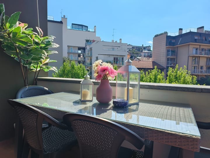 Sunny Milan Studio | Big Terrace, A/c, Wifi, Metro - Milano