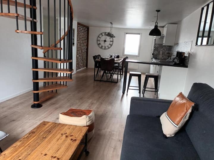 Duplex City 95 M² Neuf 150 M Plage Parking Privé - Berck