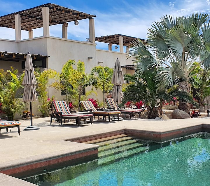 Villa "Torote" By The Beach- Rooftop - Heated Pool - Todos Santos