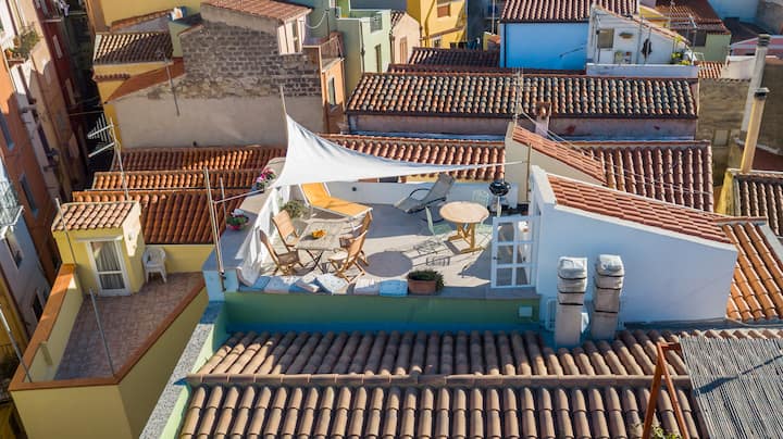 The View Over The Rooftops In Bosa - Bosa