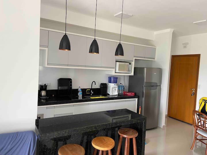 Apartamento 2d C/ar A 300m Da Praia Do Perequê-açu - Ubatuba