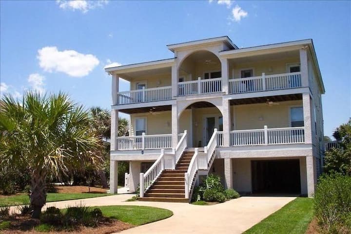 Ocean Views, Beach, Pool Access, Golf Cart, Cards! - Fripp Island, SC