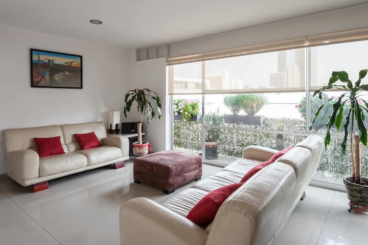 Bright 2br Apartment | Balcony | Best Location Wtc - Ciudad de México