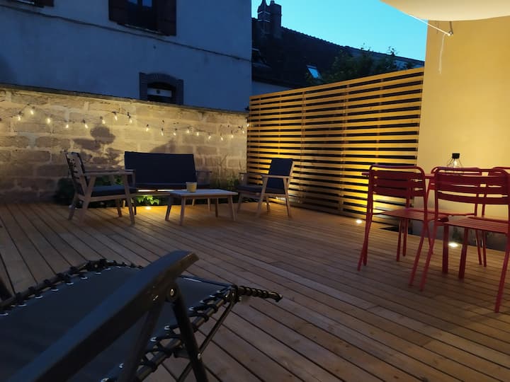 La Douaire Studio D'archi Et Sa Terrasse Design - Villeneuve-sur-Yonne