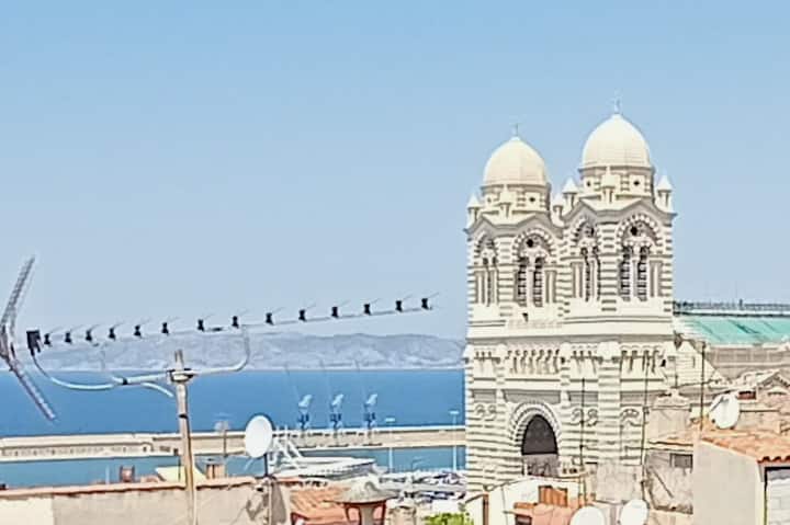 Terrasse,  Clim, Vue Mer ! Loft Paisible - Marseille
