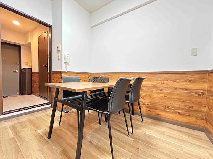 【4ppl/2f】7 Min To Nihonbashi Sta/48 Min To Kix/1dk - Osaka