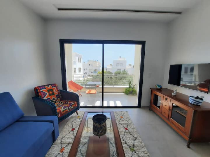 Appartement Haut Standing Bord De Mer Hammamet Nrd - Hammamet