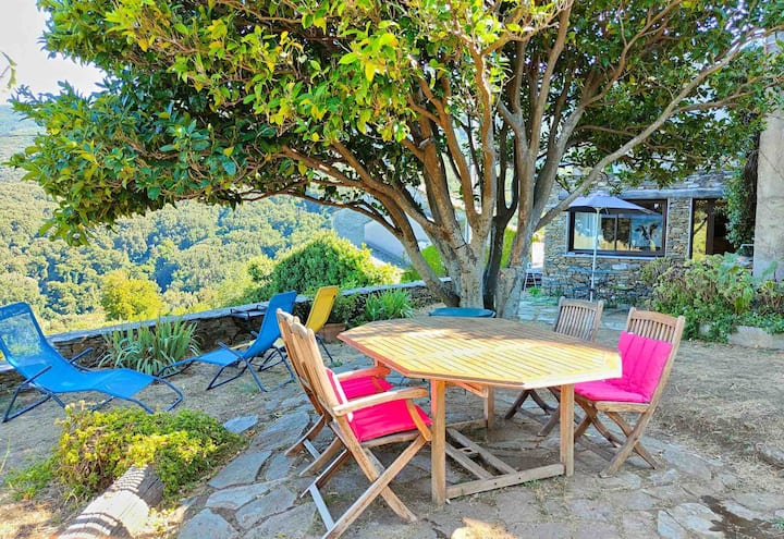 Maison De Village Avec  Jardin Et Belle Vue Mer - Canari
