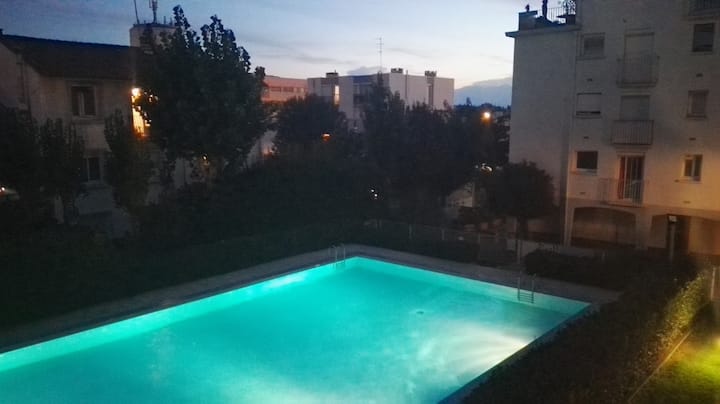 Appartement Vue Piscine-50m Plage Commerce Parking - Saint-Cyprien