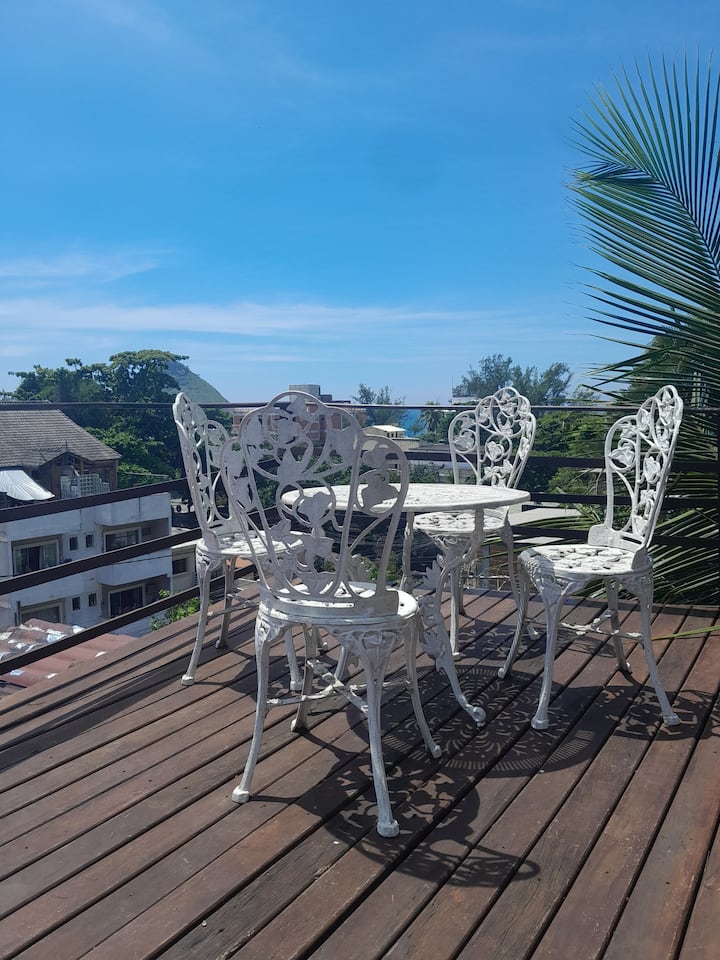 Apartamento E Deck Com Vista Mar (Loft Rocha) - Recreio
