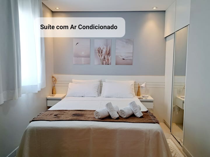 Lidice Apt | Prime Area, Ac, Elevator, Parking - Uberlândia