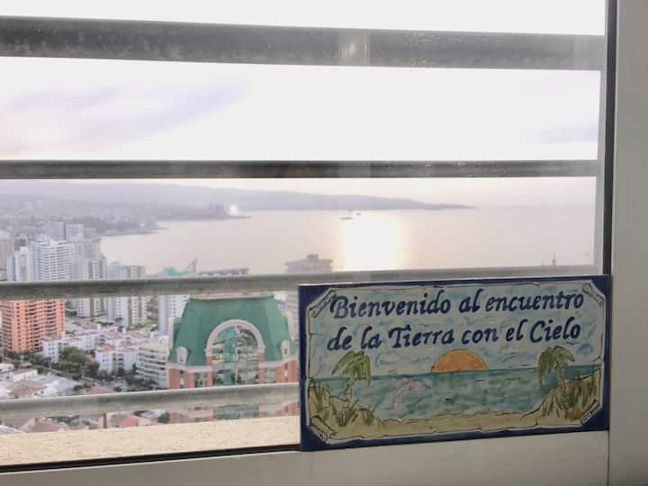 La Mejor Vista Al Mar En Viña Junto A Mall Y Playa - Viña del Mar