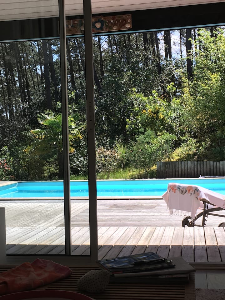 Superbe Villa Avec Piscine, Lacanau Ocean - Lacanau Océan