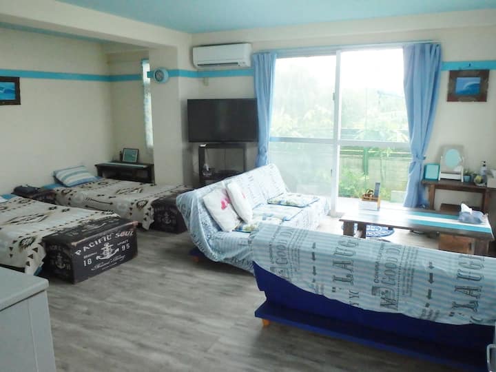 Umi No Nakama　Quadruple Room With Sea View - Ishigaki