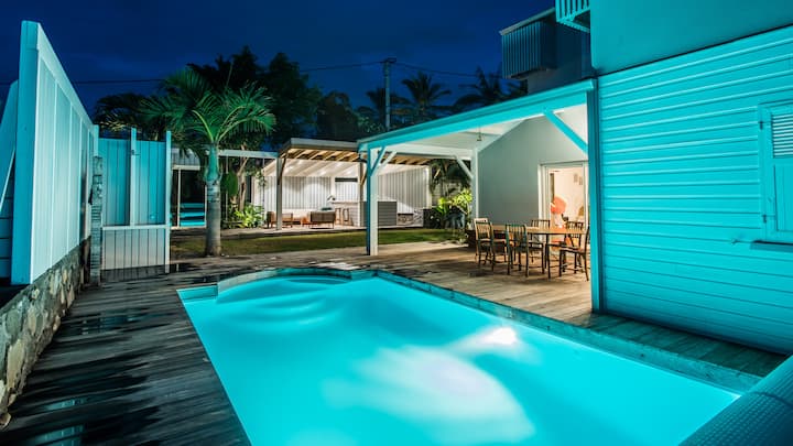 Villa "Sous Le Ficus" Classée 4* Piscine Chauffée - La Réunion