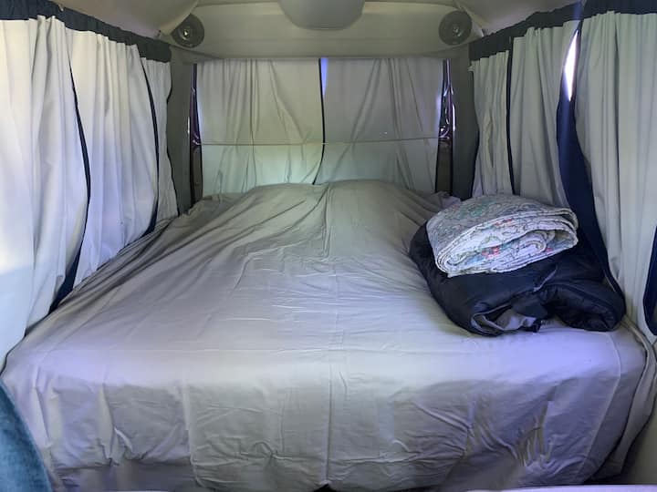 Vanlife Inside A Volkswagen Bus - Davis, CA