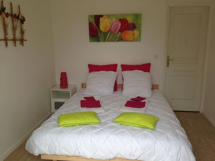 B&b Le Clos Saint Jean: Suite Tulipe-narcisse - Omaha Beach