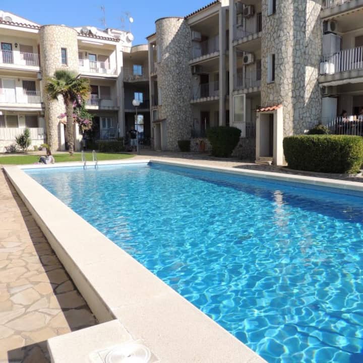 Empuria Appt 2 Ch Gde Terrasse Piscine & Vue Canal - Sant Pere Pescador