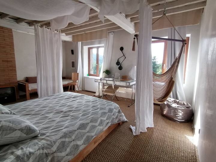 Agréable Chambre Avec Terrasse Pour 2 Ou Plus - Saint-Étienne