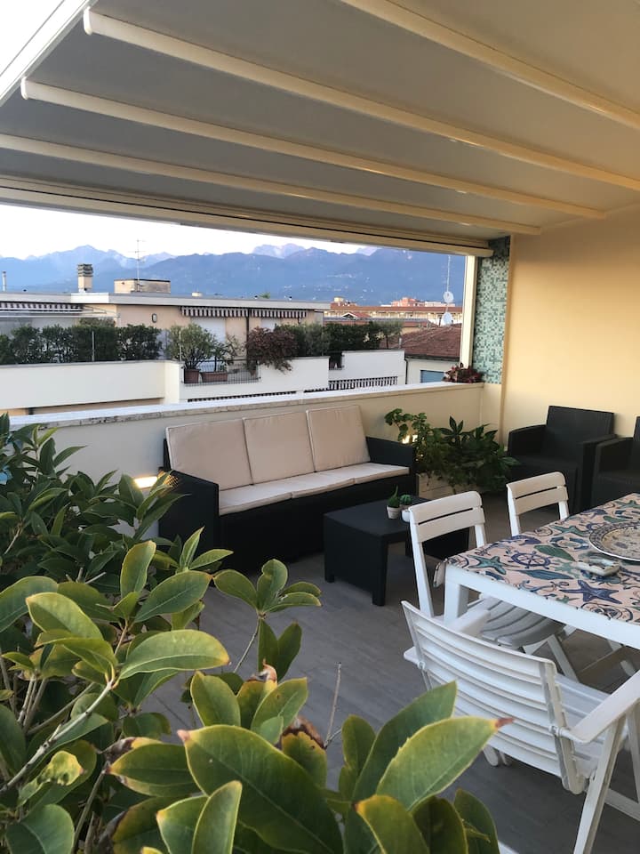 Splendido Attico, Terrazza Panoramica, Zona Mare - Viareggio