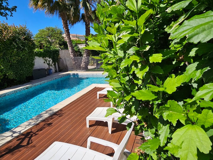 Villa Lumineuse Pleine De Charme Avec Piscine - Palavas-les-Flots