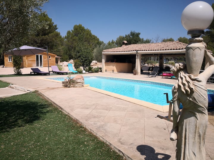 Dépendance, Piscine Partagée, 20min Des Plages - Var