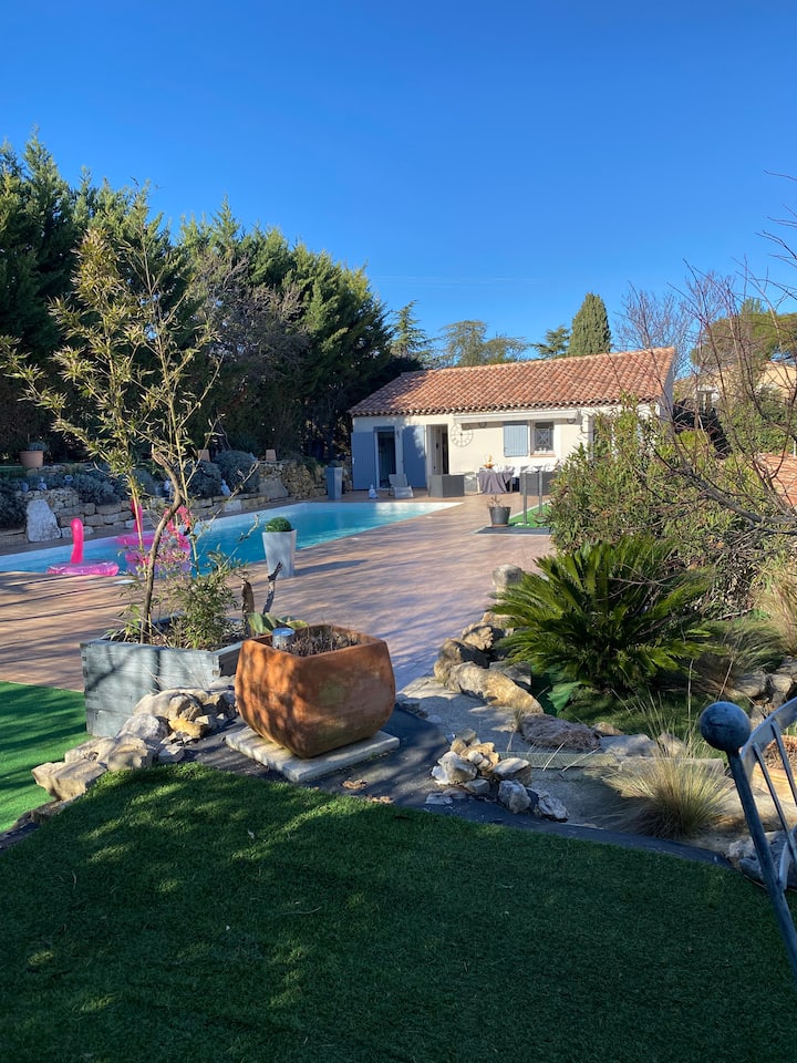 Maison Avec Piscine Privée - Vue Sainte Victoire - Fuveau