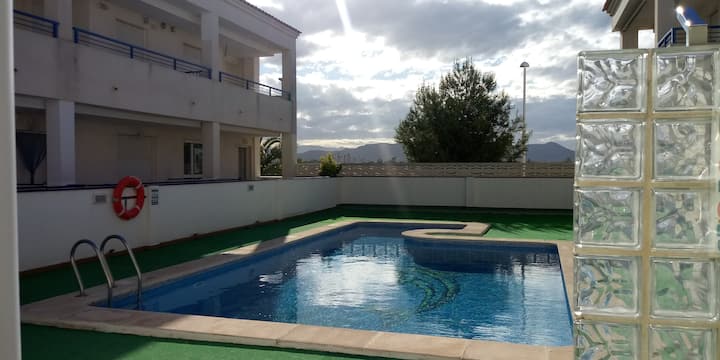 Adosado,playa,terrazas,  Piscina,bbq, Tranquilidad - Sagunto