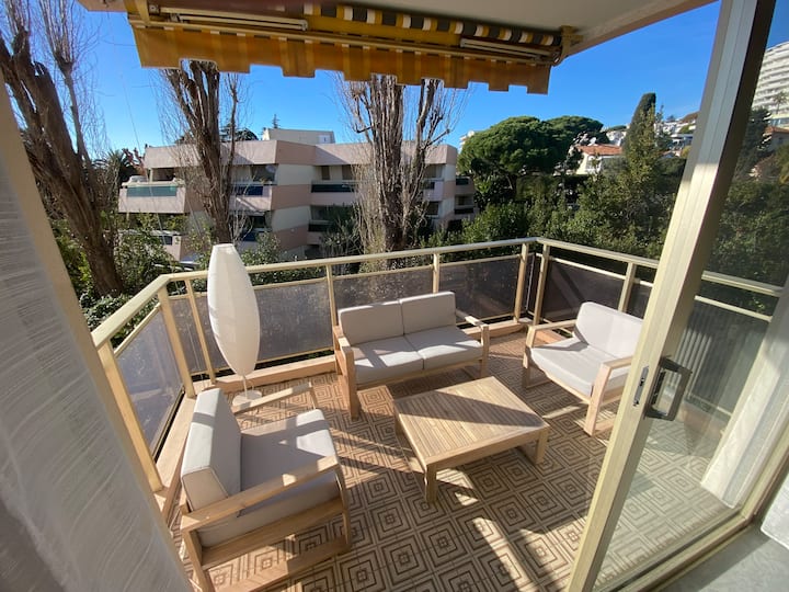 5 Minutes Plage, Terrasse, Calme - Cannes