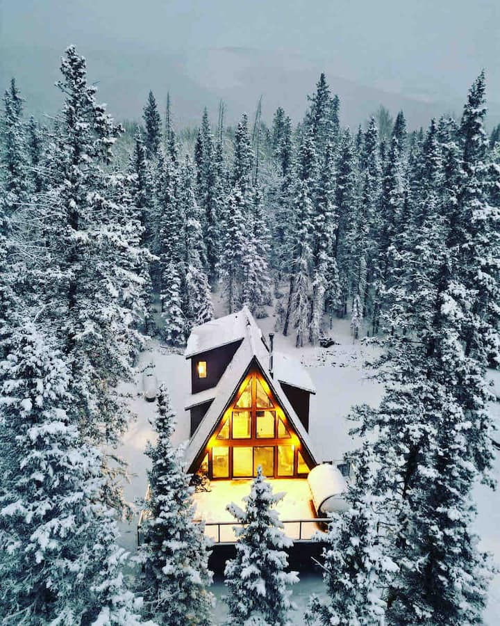 Modern Rustic A-frame Cabin With Barrel Sauna - Alberta