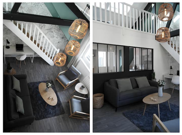 Hyper Centre-ville, Appartement En Duplex - Concarneau