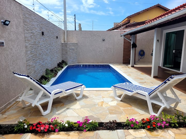 Linda E Aconchegante Casa Com Piscina Peruibe-sp - Peruíbe