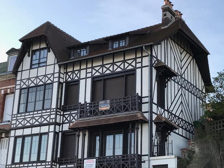 Appartement Style Normand Vue Sur Mer - Le Tréport plage