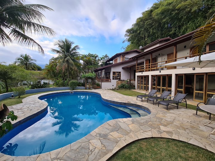 Casa Cond Pé Na Areia Piscina Aquec 30m Da Praia - São Sebastião