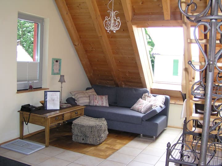 Landgut Untere Mühle, (Straßberg), Galerie-ferienwohnung, 35 Qm, 1 Schlafraum, Max. 4 Personen - Beuron