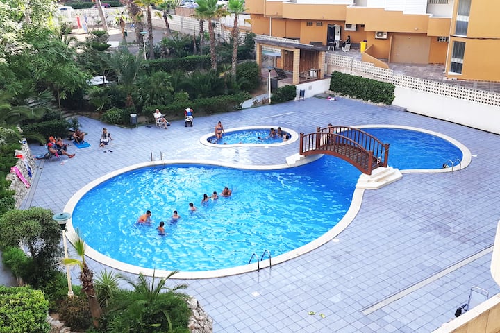 Piscine, Plage 100m C Garage Buigas Air-cond 3cham - Salou