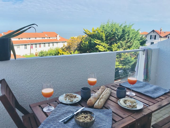 Sunset Lover Terrasse Vue Mer Centre Ville Parking - Biarritz