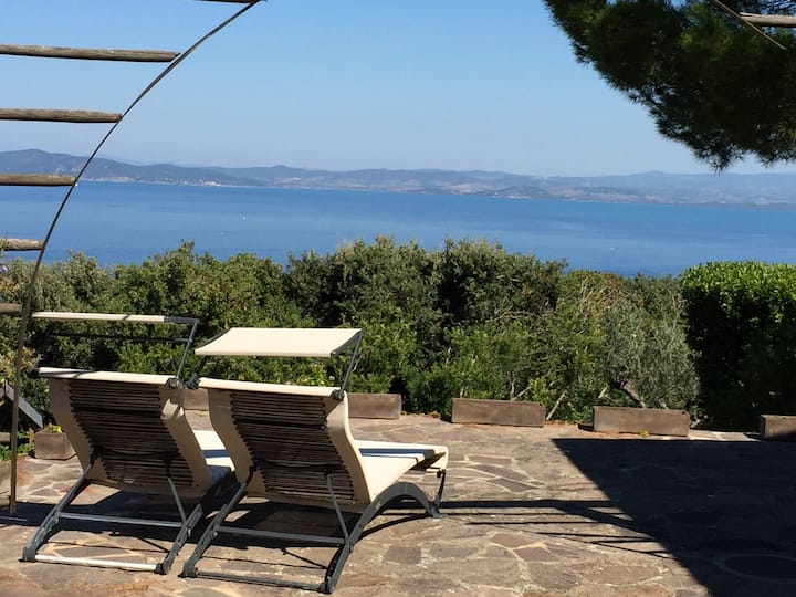 Argentario. Stupenda Villa Con Ampia Vista Mare - Orbetello