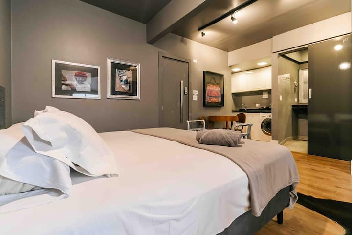 A&e 161b - Loft Na Av Paulista | Ar Con| Cama King - São Paulo