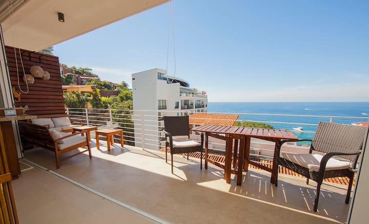 Amapas 353 | Gorgeous Oceanview | Rooftop Pool+gym - Puerto Vallarta