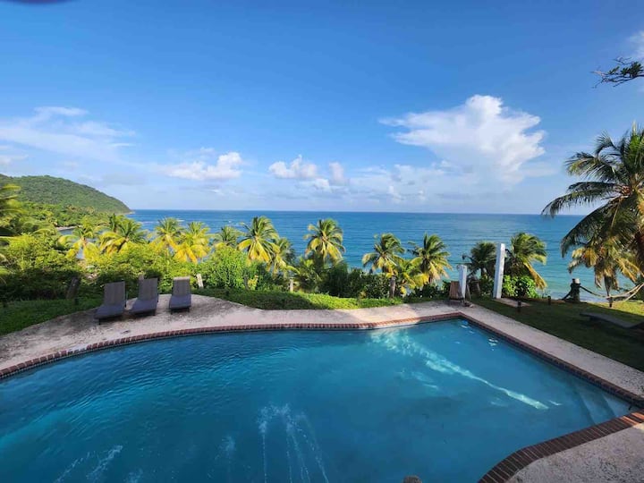 Rustic Beachfront House W Pool & Secluded Beach - Puerto Rico