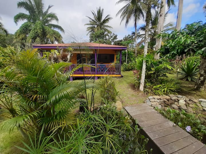 Bungalow Les Lézardes / Jardin Tropical /  Rivière - Guadeloupe