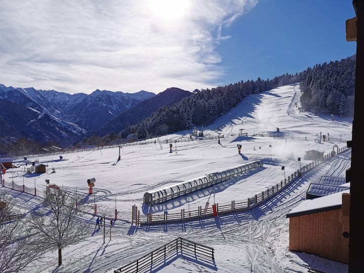 Appartement T2 Cabine 50m2, Vue Pistes De Ski Ax - Ax-les-Thermes