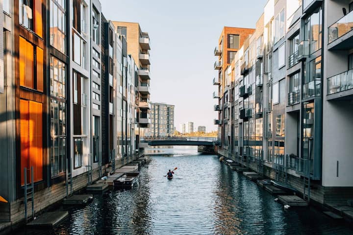Family Friendly Canal District Apartment (Rooftop) - Copenhagen Airport (CPH)