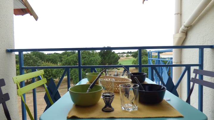 (73) Bel Appartemt Vue Sur Golf 18 Trous, Piscine, - Pornic