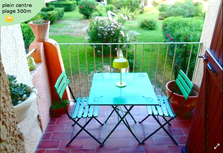 F3 Centre, Plage 500m, 70m2, 2 Terrasses, Parking - Sainte-Maxime
