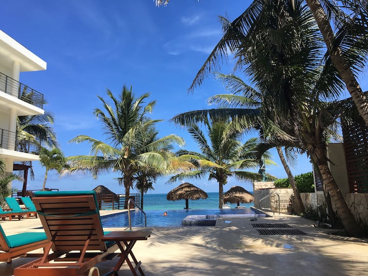 Ground Floor Condo On The Beach - Puerto Morelos