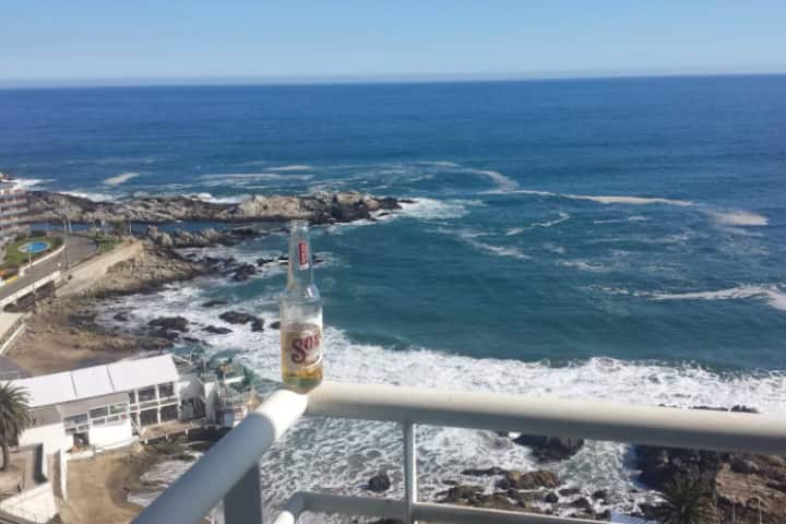 Departamento 3 Dormitorios Sobre Playa - Viña del Mar